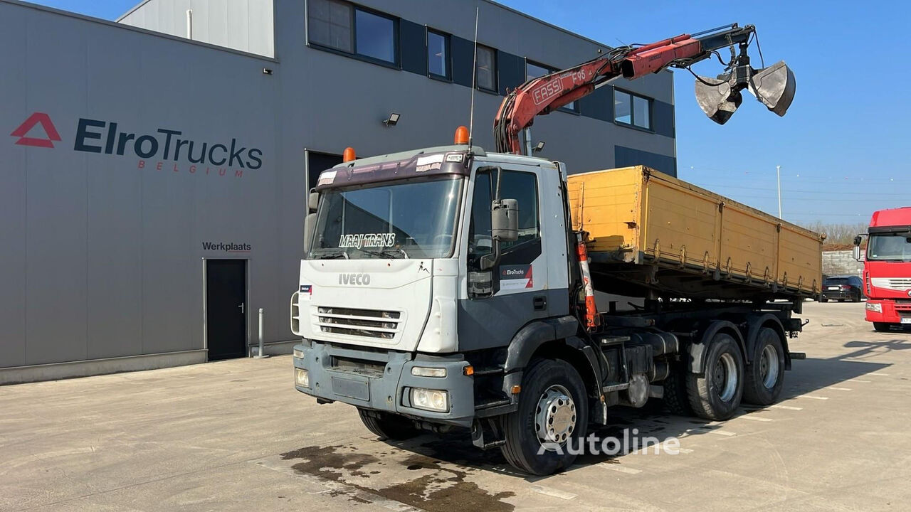 IVECO Eurotrakker 260 E 34 (POMPE MANUELLE / MANUAL PUMP / FASSI F95 G kiper