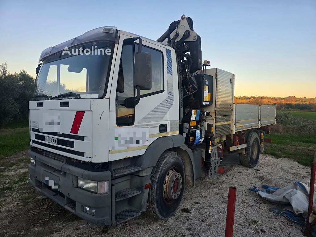 IVECO Eurotech 190E34 ribaltabile + Gru PM 17524+jib+PLE piattaforma kiper