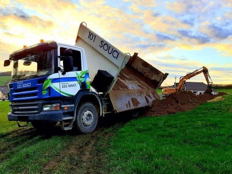 Scania P 380 / Lohr / Two-way side tipper truck kiper