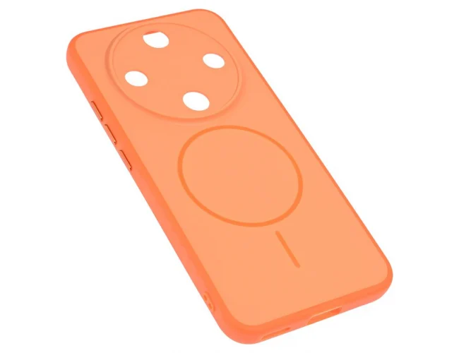 Red Matte Line maska za mobilni telefon Honor Magic 8 Lite narandžasta
