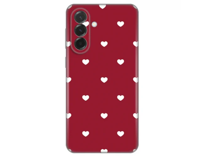 Red Print maska za mobilni telefon Samsung A37 5G crvena sa srcima