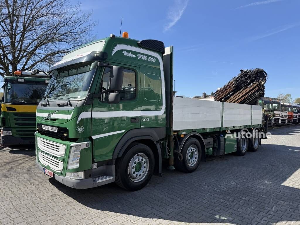 Volvo FM500 8X4 Kran Hiab 408 Jib bis 30 Meter kamion s ravnom platformom