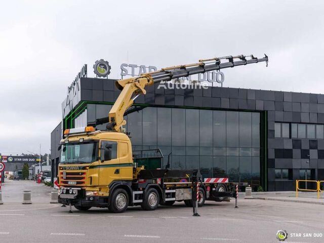 Scania G440 8x2 Palfinger PK 53002 SH Crane Kran kamion s ravnom platformom