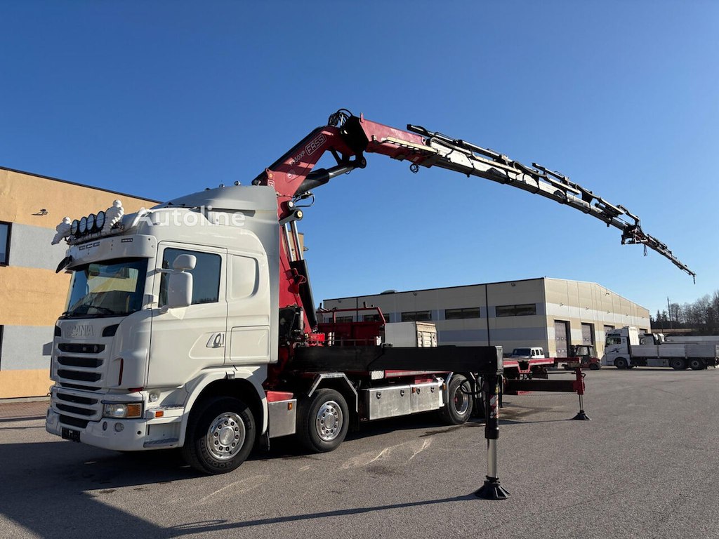 Scania G440 8X2*6 EURO5 + FASSI F950AXP.27 + JIB kamion s ravnom platformom