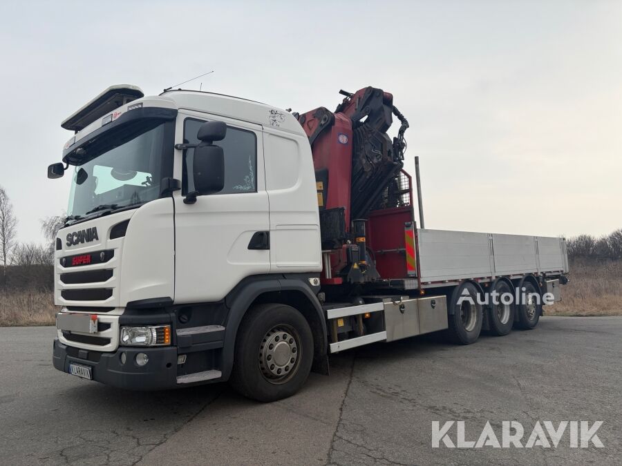 Prodaje se Scania G450 kamion s ravnom platformom na aukciji