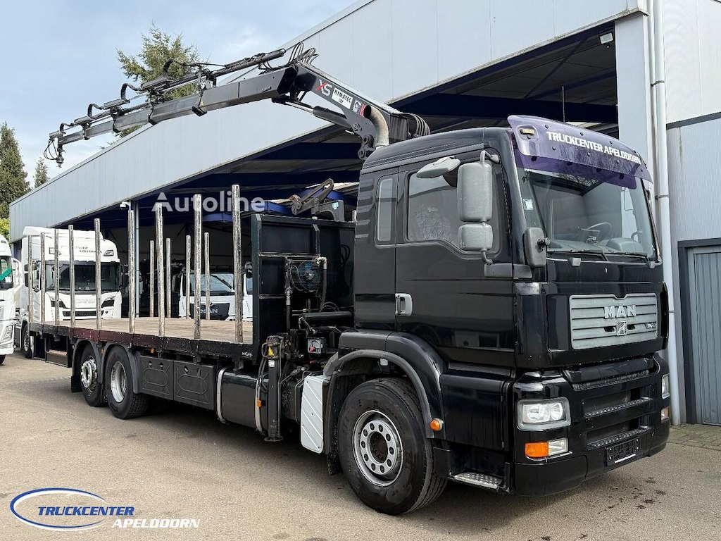 MAN TGA 26.310 HIAB 122-E4 Duo, Tires 95%, Like new! kamion s ravnom platformom