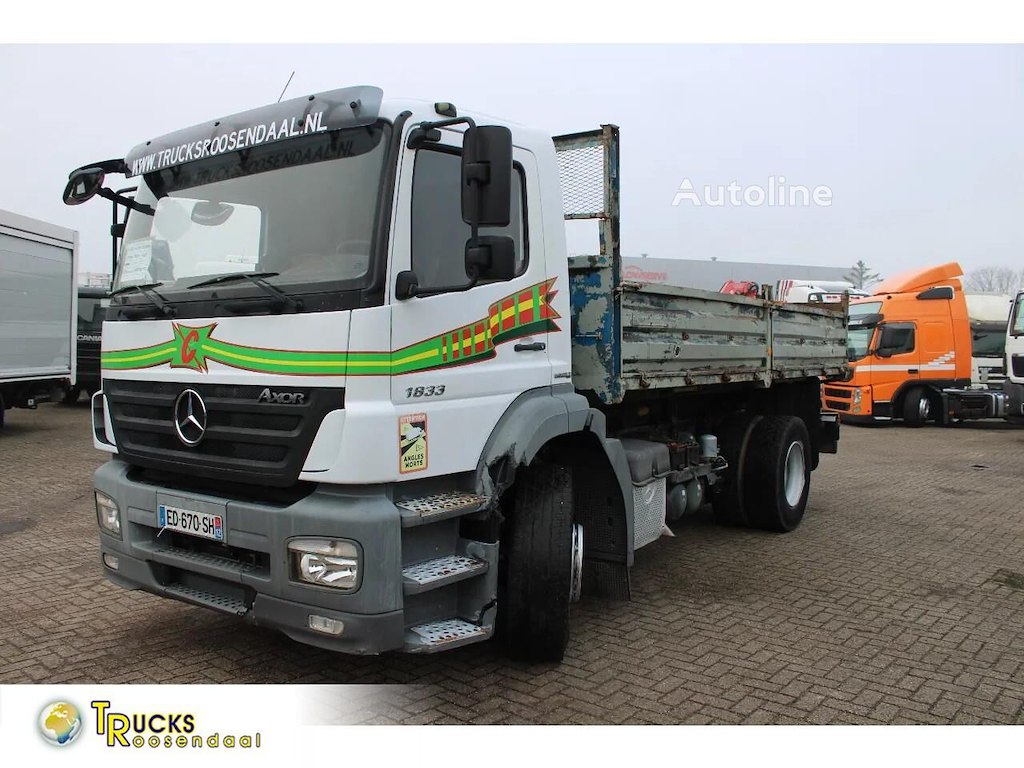 Mercedes-Benz Axor 1833 + Open cargo bed + manual kamion s ravnom platformom