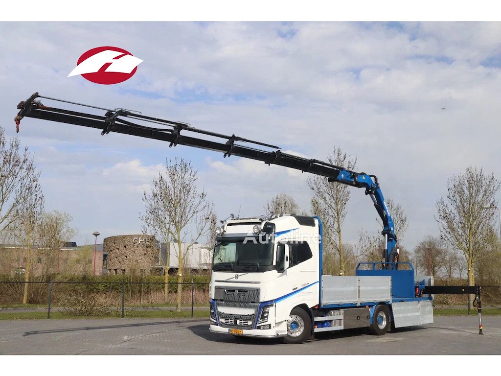 Volvo FH 16.750 | 6X2*4 RETARDER EFFER 215-6 DEMOUNTABLE CRANE kamion s ravnom platformom
