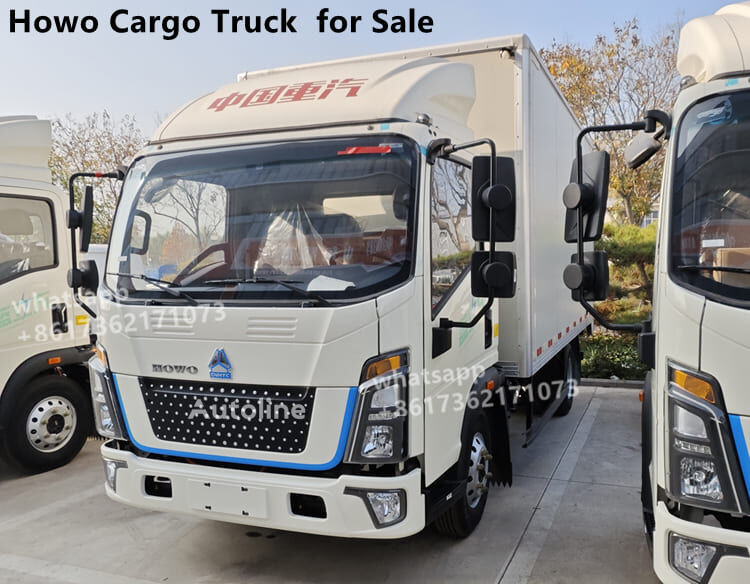 Howo Howo Cargo Truck for Sale in Ghana kamion furgon