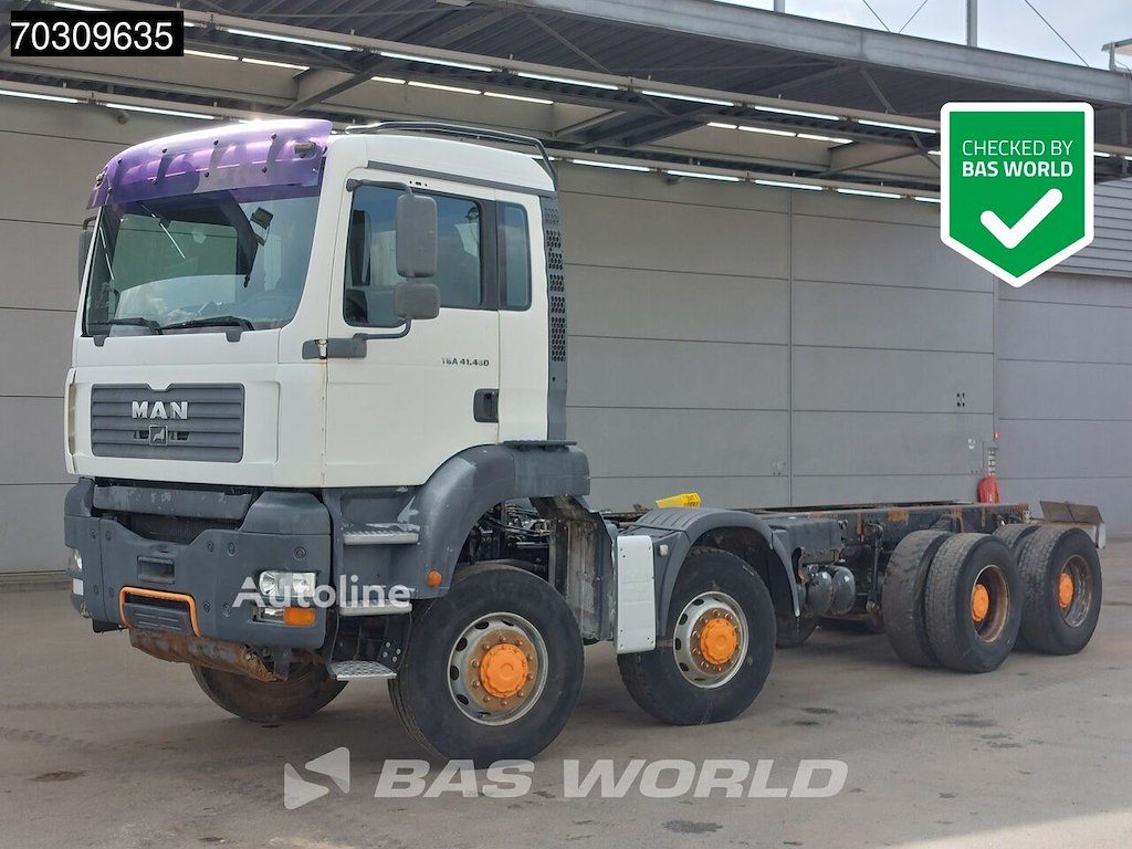MAN TGA 41.480 TGA 8X8 Full Steel Manual Gearbox Big-Axle kamion šasija
