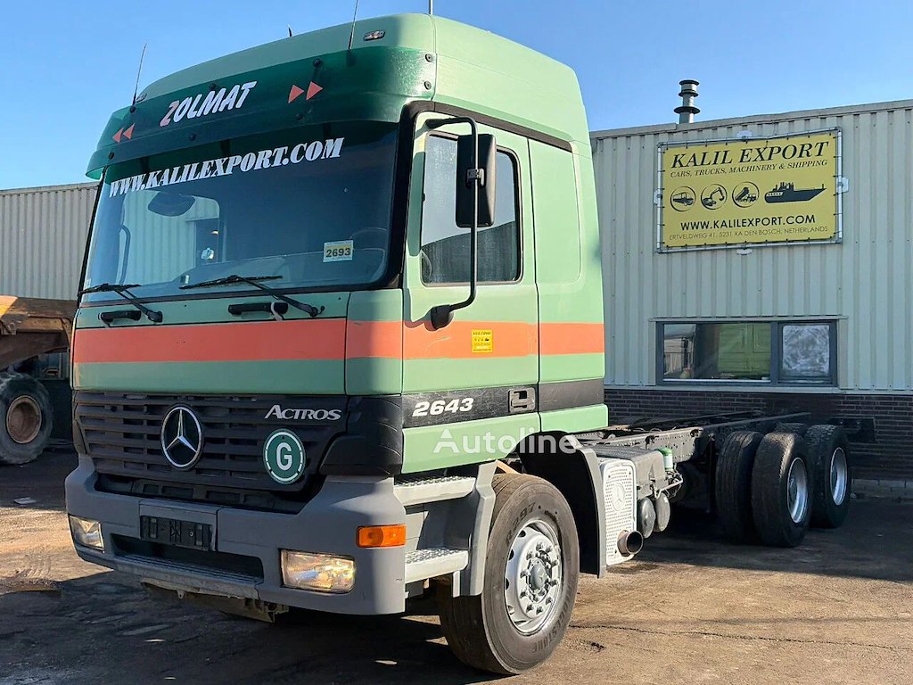 Mercedes-Benz Actros 2643 Chassis 6x4 Full Steel V6 EPS Gearbox with Clutch Bi kamion šasija