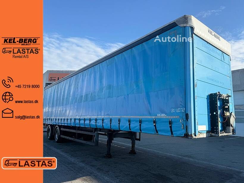 Kel-Berg Curtainsider / Planenauflieger / Gardintrailer poluprikolica sa kliznom ceradom