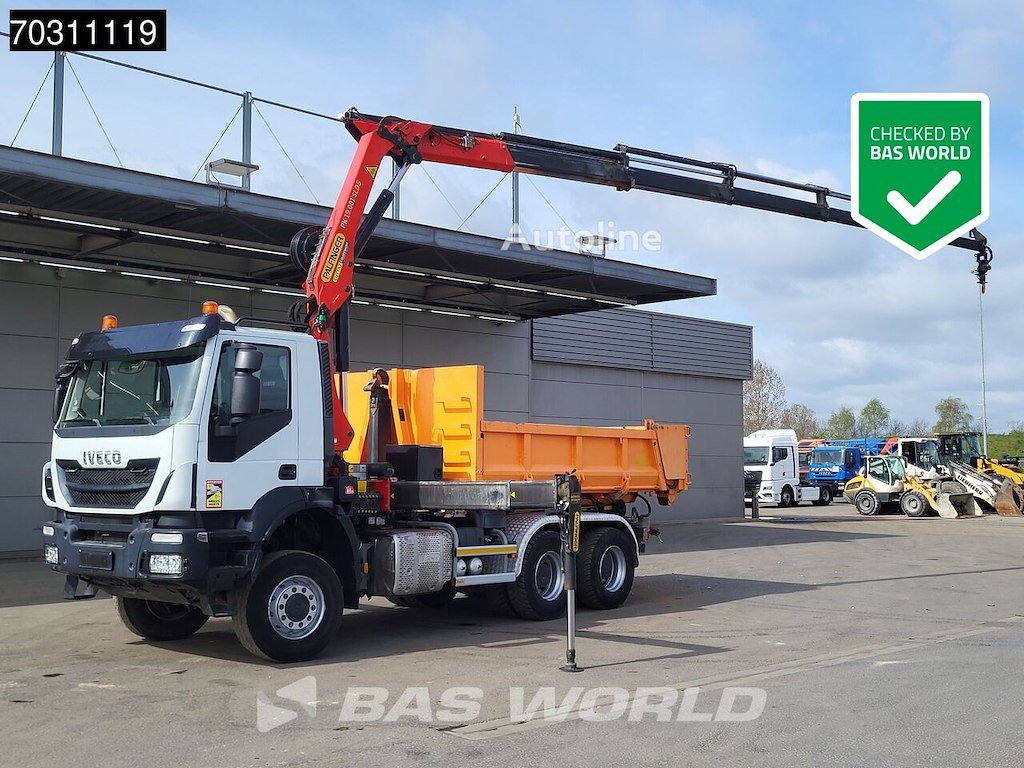 IVECO Trakker 450 6X6 6x6 Palfinger PK19001 SLD Kran + Hook Big-Axle E kamion rol kiper