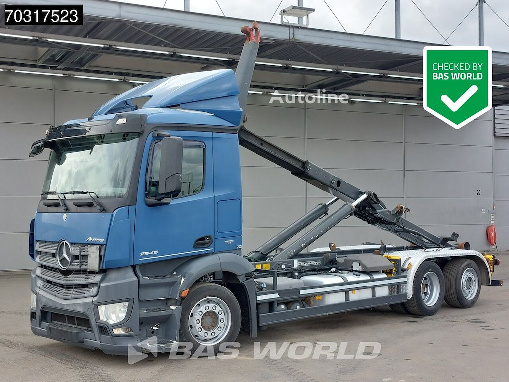 Mercedes-Benz Antos 2545 6X2 Retarder Meiller RK 20 70 Hooklift Full Air Autom kamion rol kiper