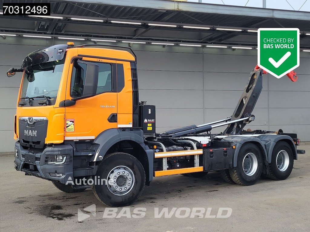 MAN TGS 33.430 TGS 6X4 3,90m Wheelbase Big-Axle Dalby 20t Hook Euro kamion rol kiper