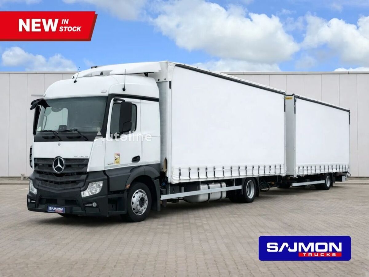 Mercedes-Benz ACTROS 1830 / ZESTAW TANDEM 120 M3 / PRZEJAZDOWY / 7,75 M + 7,75 kamion sa klizna zavesa cerada