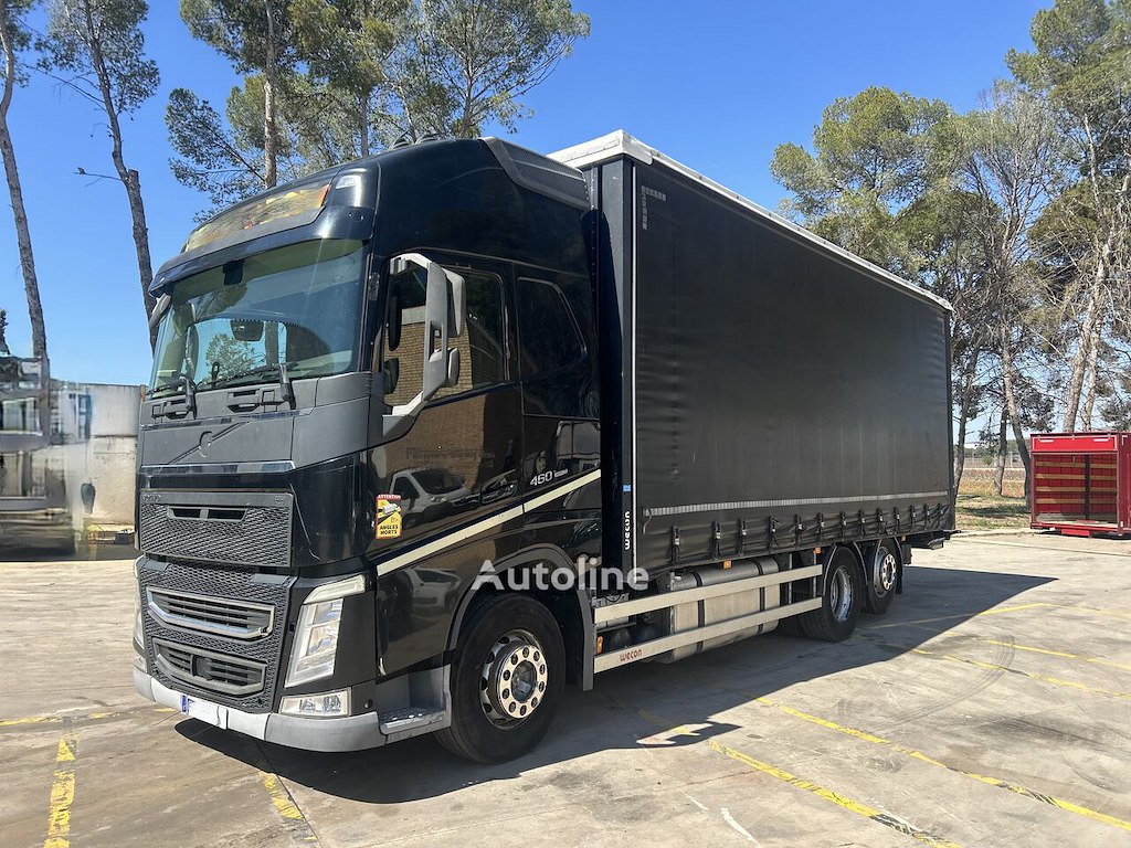 Volvo FH 460 Rampa 2000kgs , enganche remolque ,caja 7700. kamion sa klizna zavesa cerada