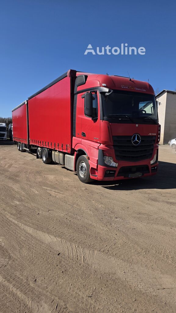 Mercedes-Benz Actros 2540 Retarderis kamion sa klizna zavesa cerada + prikolica sa kliznom ceradom