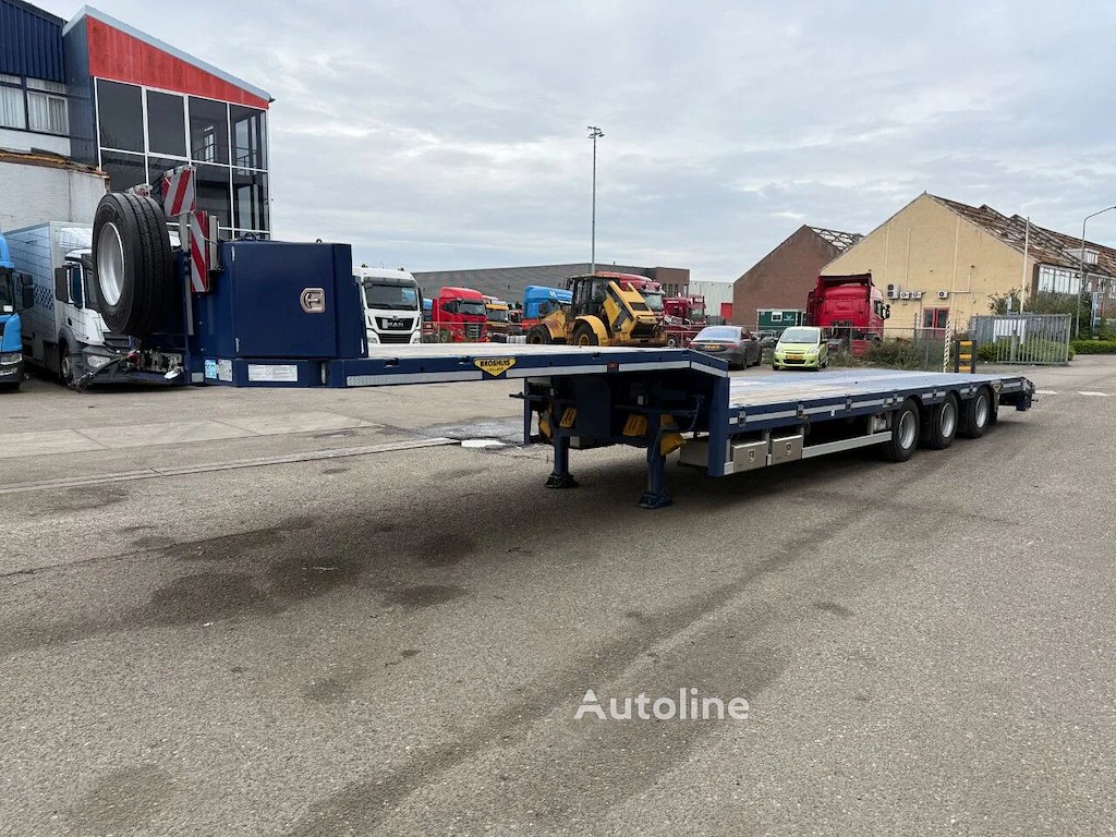 Broshuis 3ASD LAST 2 AXLE HYDROLIC STEERING WITH REMOTE CONTROL poluprikolica sa niskom platformom
