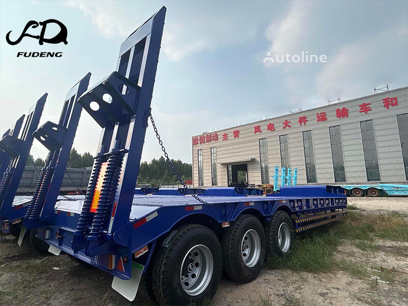 Nova Fudeng 60 Ton Tri Axle Lowbed Truck Trailer poluprikolica sa niskom platformom