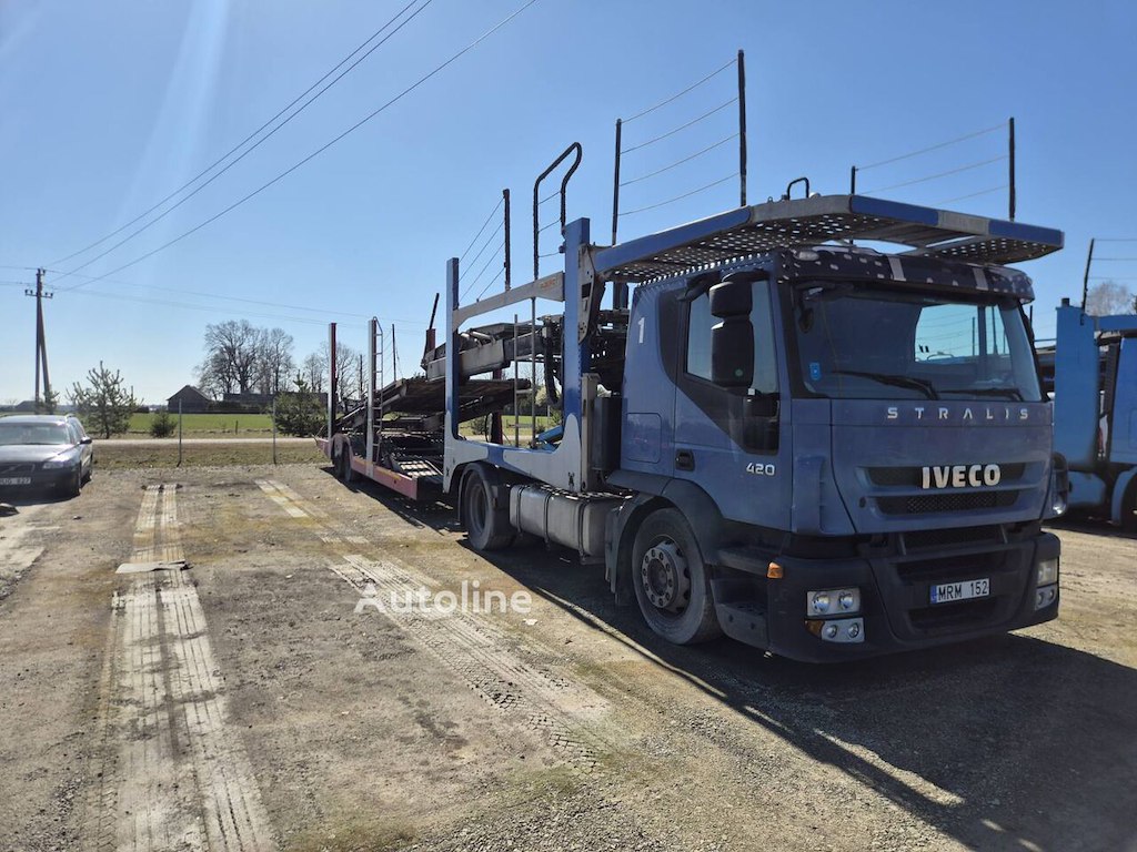 IVECO Stralis autotransporter + prikolica autotransportera