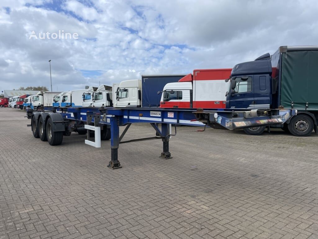 Dennison LOCK AND GO SLIDING SKELETAL TRAILER – 2014 – C378645 poluprikolica za prevoz kontejnera