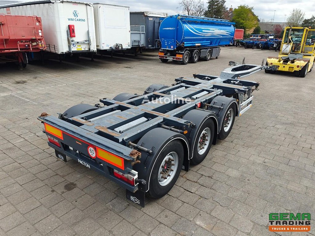 Pacton TXC343 Multi - 3x Extendable - Lift Axle - All Types of Containe poluprikolica za prevoz kontejnera