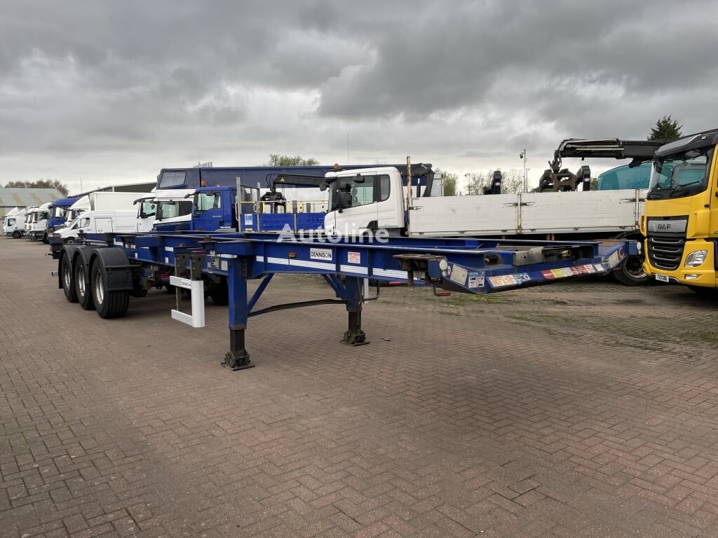 Dennison LOCK AND GO SLIDING SKELETAL TRAILER – 2014 – C384551 poluprikolica za prevoz kontejnera