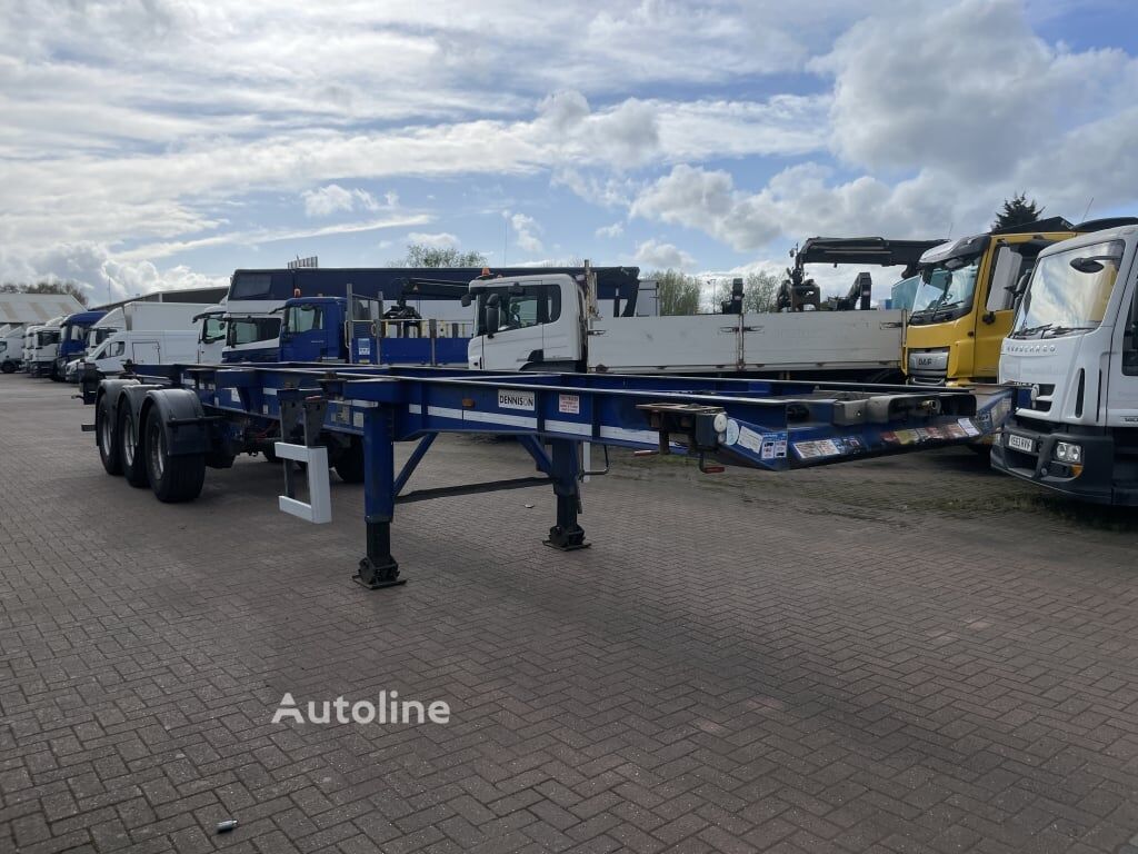 Dennison LOCK AND GO SLIDING SKELETAL TRAILER – 2014 – C382706 poluprikolica za prevoz kontejnera