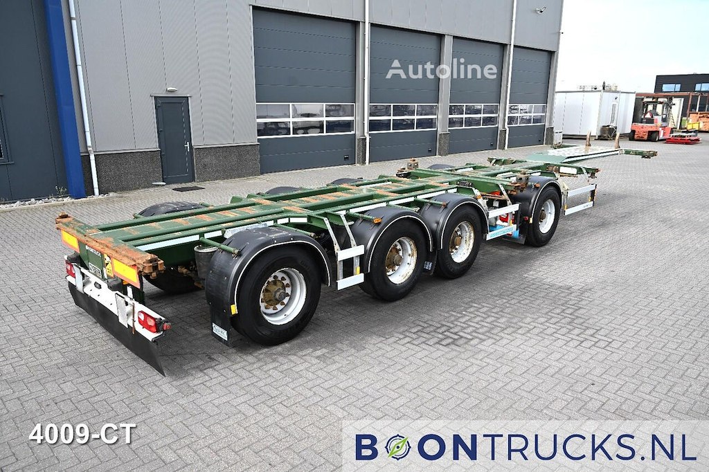 D-Tec CT-43-04D COMBITRAILER | 2x20-30-40-45ft HC * STEERING AXLE * LI poluprikolica za prevoz kontejnera