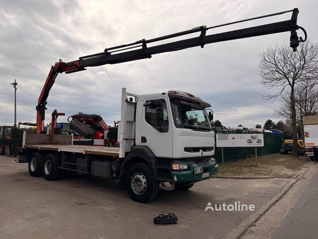 Renault 370 DCI 6x4 + CRANE PALFINGER PK16502 + RADIO - EURO 3 - STEEL S kamion platforma