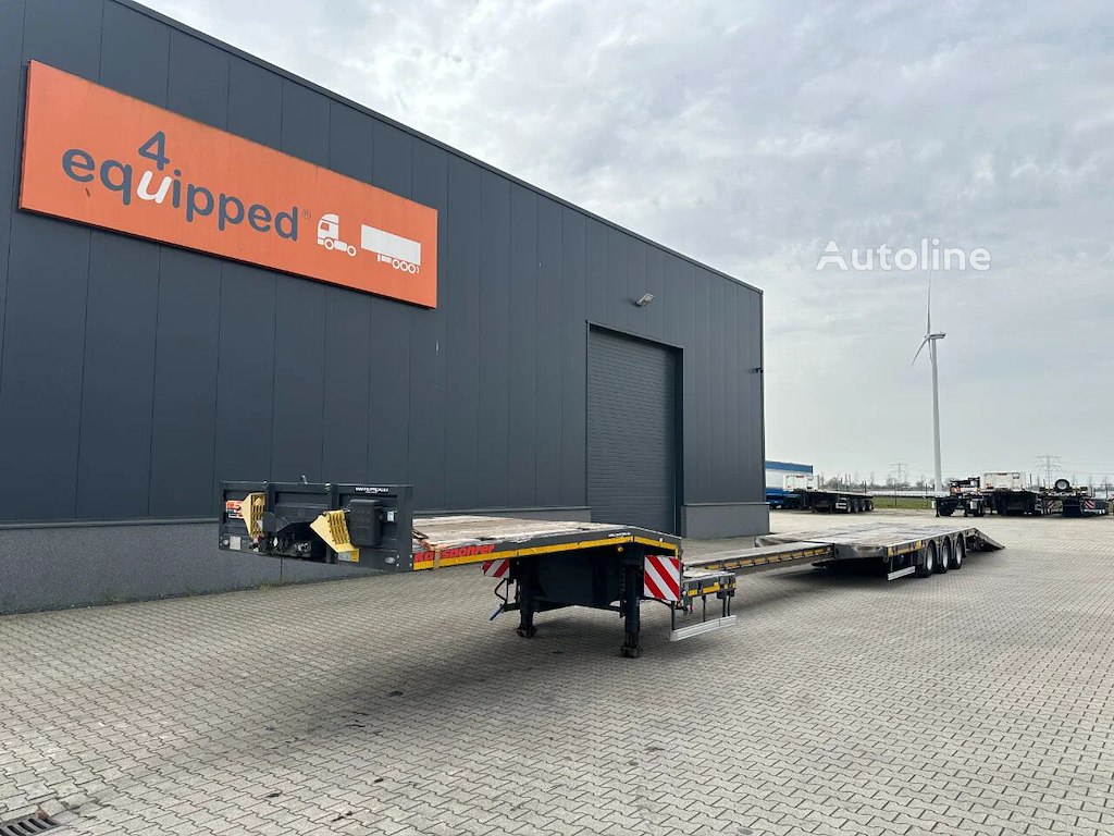 Kässbohrer Lowbed / 6.00m extendable / hydraulic ramps / steering-axle / li poluprikolica platforma