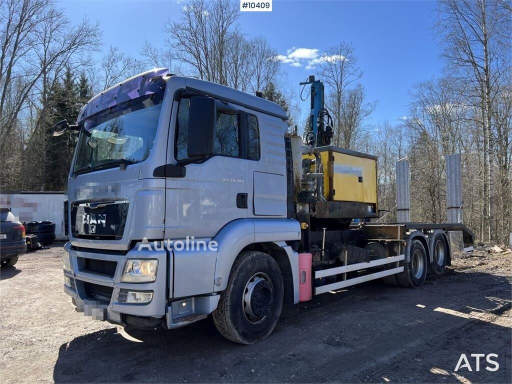 MAN TGS 28.480 Truck with Atlas Copco compressor šlep auto
