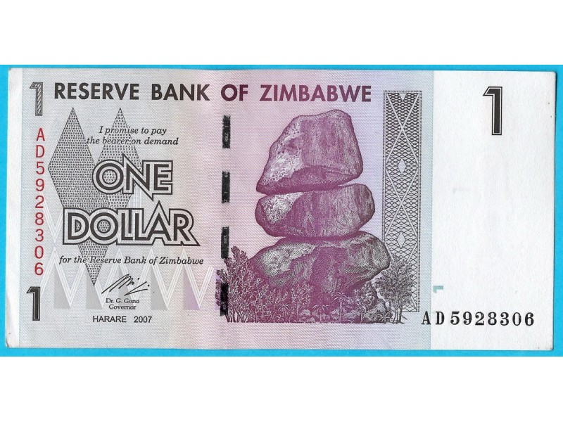 Zimbabve 1 dolar 2007