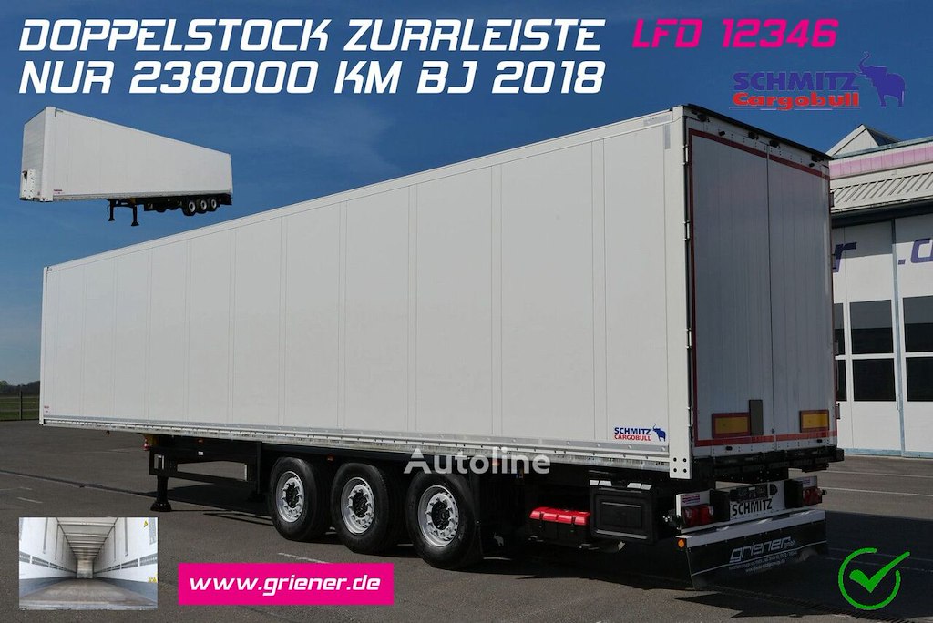 Schmitz Cargobull SKO 24 furgon poluprikolica