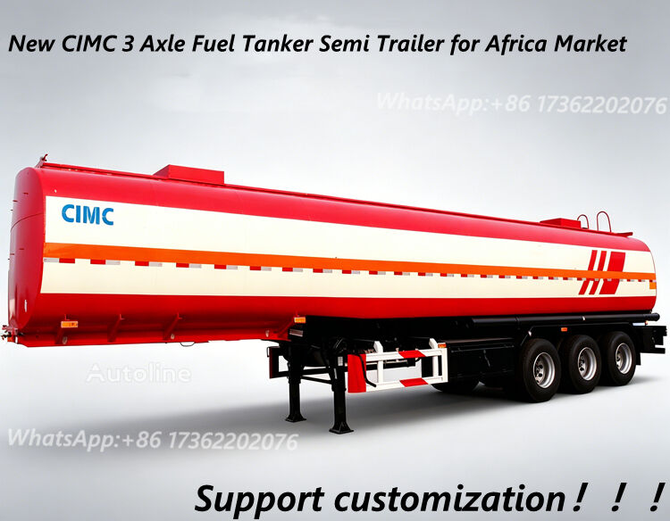 Nova New CIMC 3 Axle Fuel Tanker Semi Trailer for Africa Market poluprikolica autocisterna