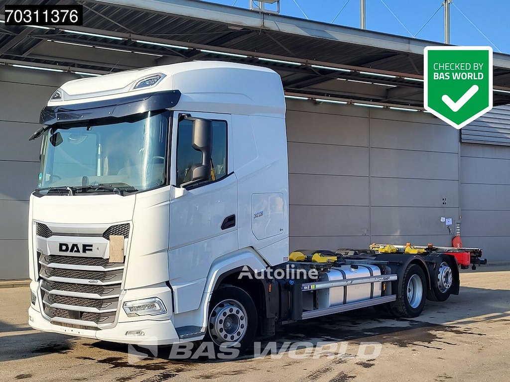DAF XG 480 6X2 BDF Lift+Steering axle Automatic Retarder LED Euro 6 vozilo za prevoz kontejnera