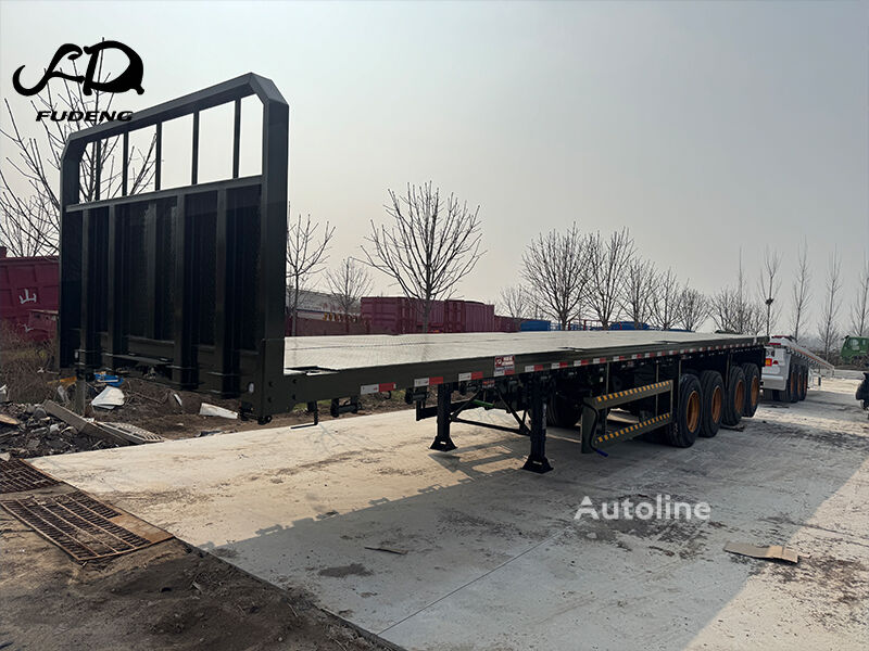 Nova Fudeng 70Ton Flatbed Trailer with Front Board poluprikolica sa ravnom platformom