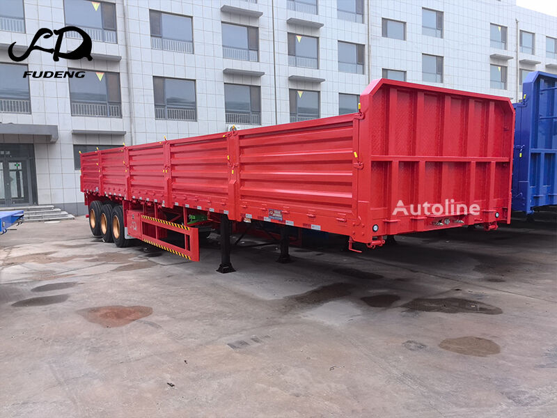 Nova Fudeng 3 Axle 13M Dropside Cargo Trailer poluprikolica sa ravnom platformom
