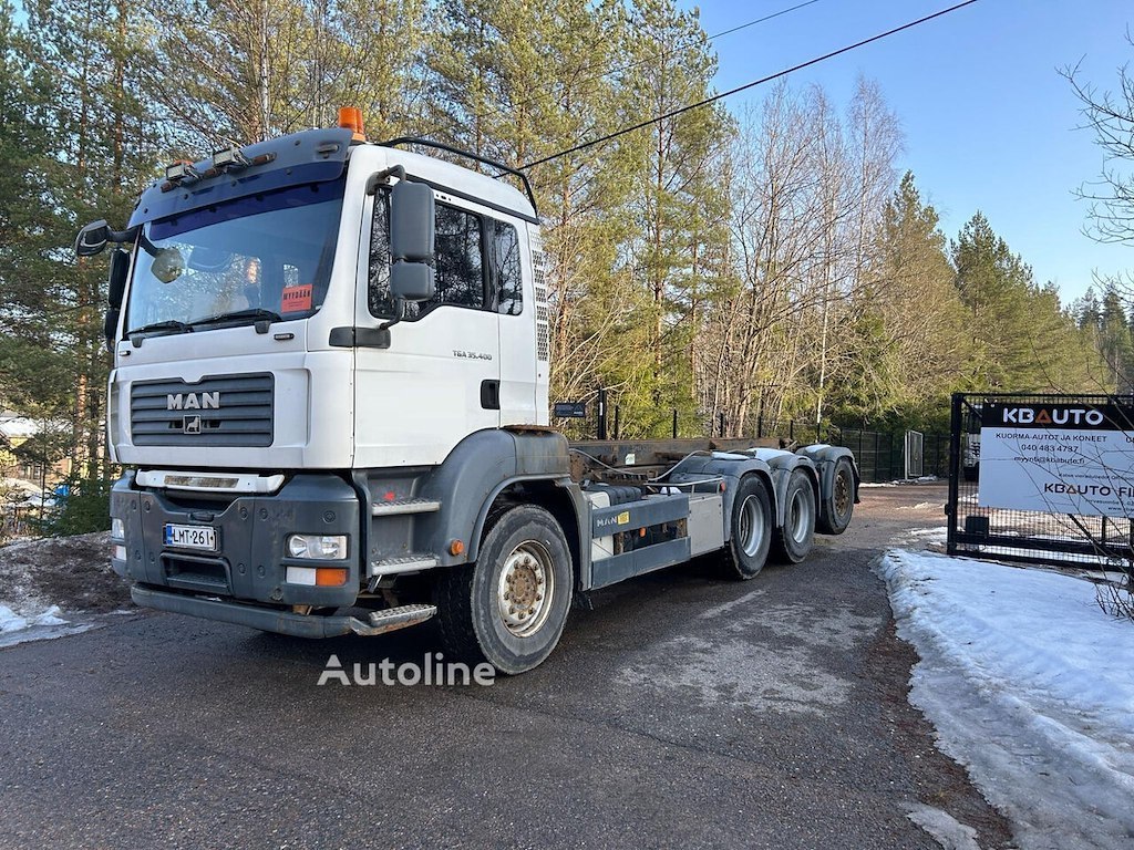MAN TGA 35.400 8X4-4BL kamion sa kukom za podizanje tereta