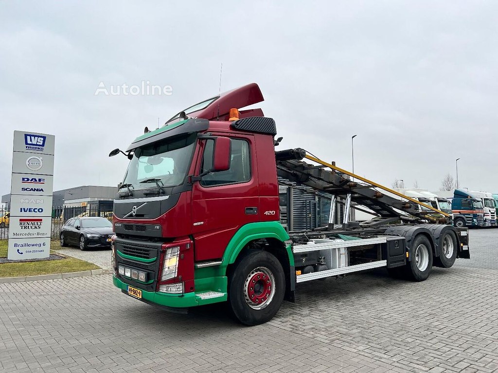 Volvo FM 420 6x2 kabelsysteem NCH kabel systeem kamion sa kukom za podizanje tereta