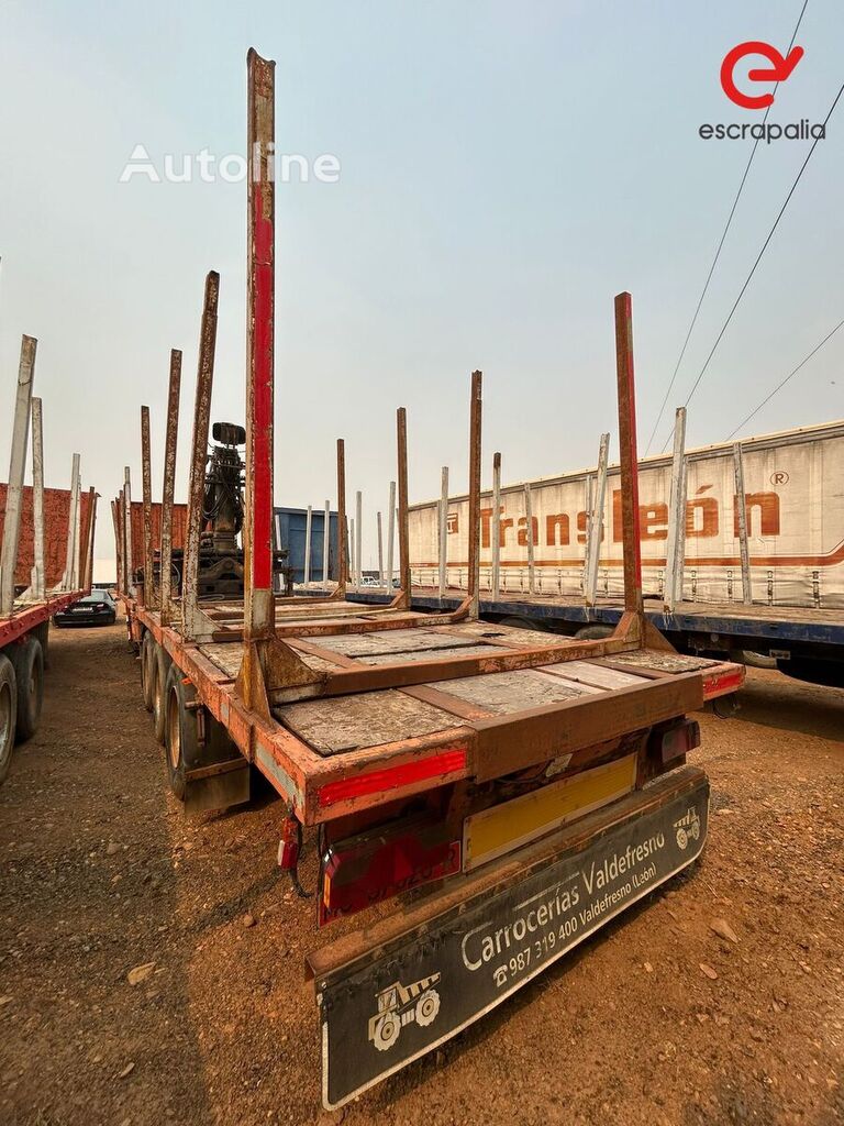 Prodaje se Semirremolque Forestal con Grúa HIAB - SIN DOCUMENTACION poluprikolicu za prevoz drva na aukciji