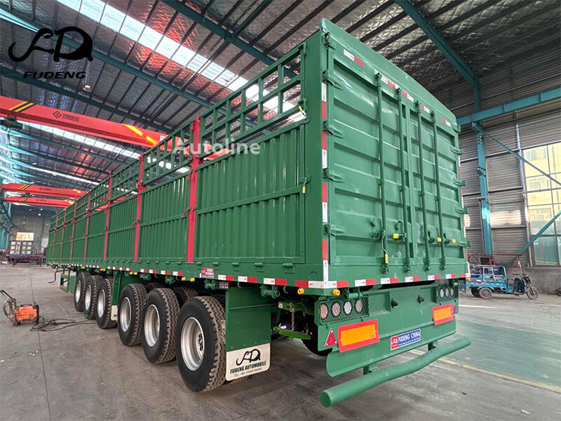 Nova Fudeng 6 Axle 80 Ton Fence Semi Trailer for Sale in Tanzania poluprikolica za prevoz stoke