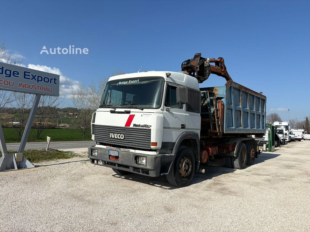 IVECO TURBOSTAR 190.42 scarrabile + cassa gru polipo kamion za prevoz metalnog otpada