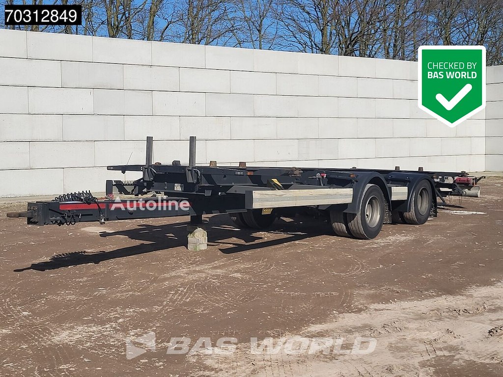Krone ZZ 2 axles TUV 12/26 20ft prikolica za kontejnere
