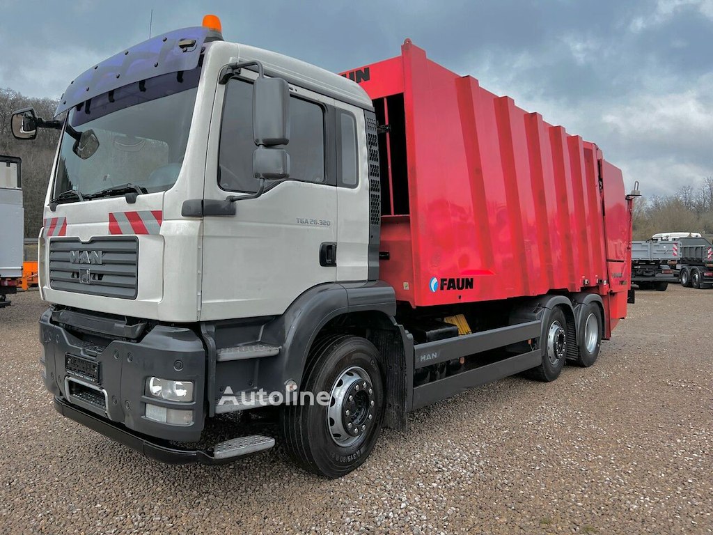 MAN TGA 26.320 6x2 Faun Powerpress kamion za smeće