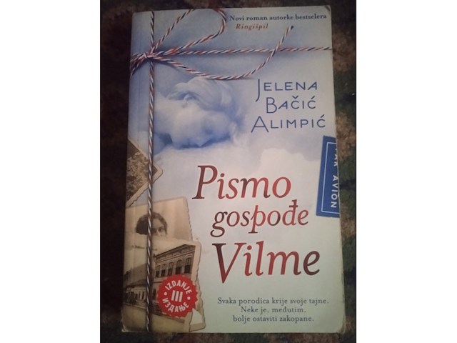 Pismo gospođe Vilme - Jelena Bačić Alimpić