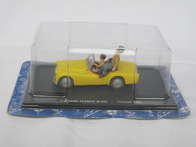 1:43 atlas `Blake&;Mortimer` triumph TR2 sports