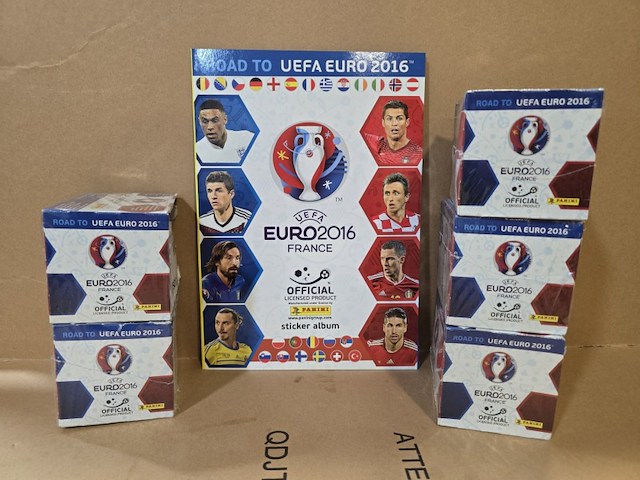 Kesice Road To Euro 2016 (Panini) 50 komada,kutija