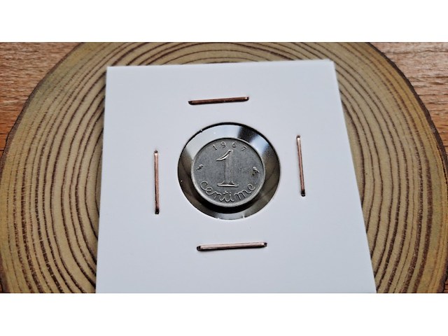 FRANCUSKA 1 CENTIME 1967 GODINA